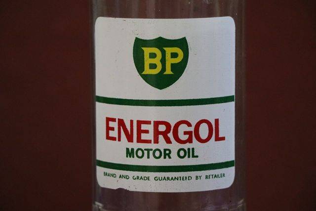 BP Energol Pint Motor Oil Bottle | XXXX Antique Complex