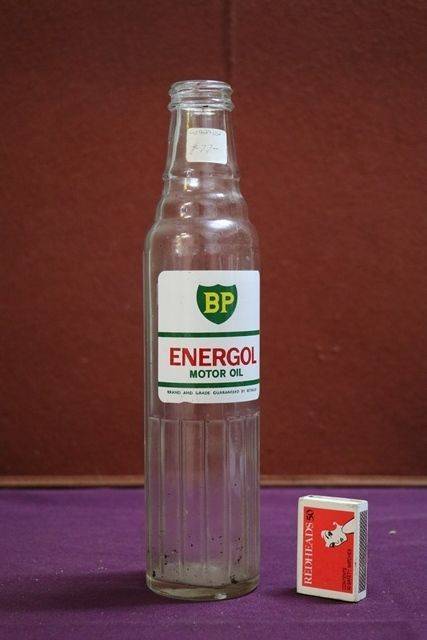BP Energol Pint Motor Oil Bottle | XXXX Antique Complex