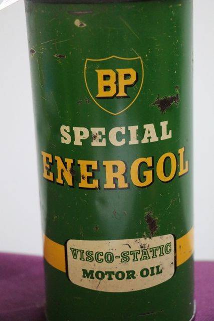 BP Energol Visco-Static Motor Oil Tin | XXXX Antique Complex