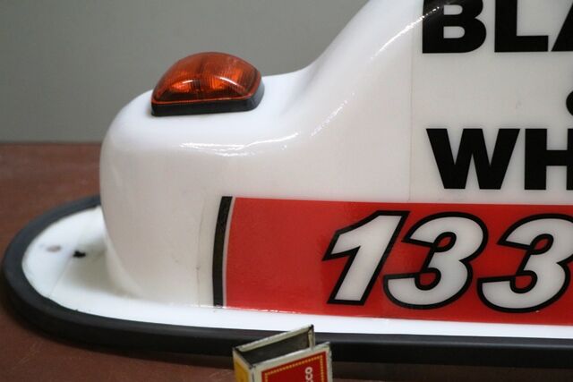 Black and White Taxi Illuminated Roof Top Light Box Sign. # | XXXX ...