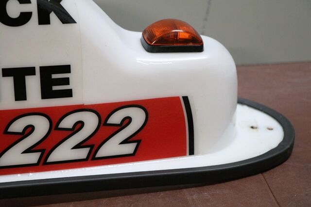 Black and White Taxi Illuminated Roof Top Light Box Sign. # | XXXX ...