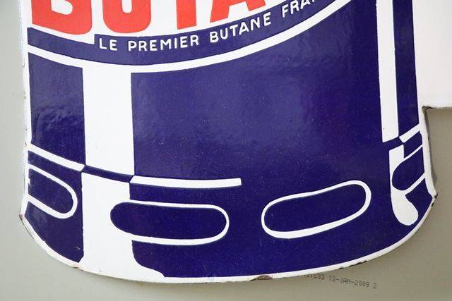 Butagas Double Sided Enamel Advertising Sign | XXXX Antique Complex