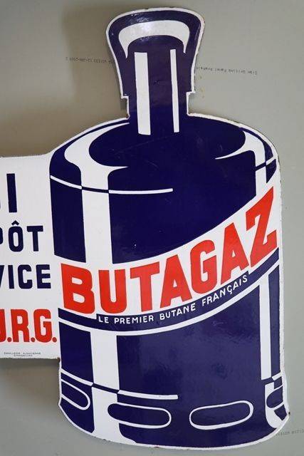 Butagas Double Sided Enamel Advertising Sign | XXXX Antique Complex