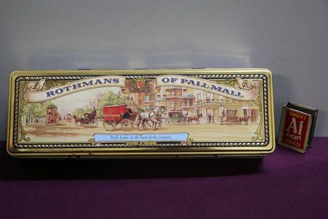 COL. Rothmans Of Pall Mall Large Pictorial Tobacco Tin | XXXX Antique ...