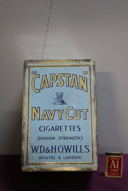 COL. Wills Capstan Navy Cut 500 Cigarettes Tin | XXXX Antique Complex