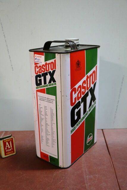 Castrol GTX Liquid Engineering 5 litre Motor Oil Tin. | XXXX Antique Complex