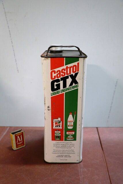 Castrol GTX Liquid Engineering 5 litre Oil Tin. | XXXX Antique Complex