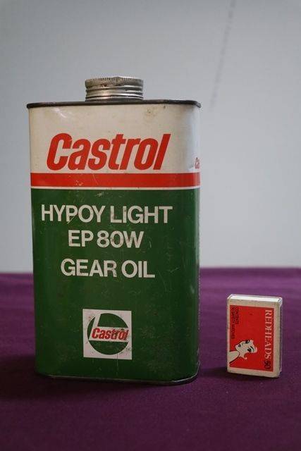 Castrol L Hypoy Light EP80W One Litre Oil Tin | XXXX Antique Complex
