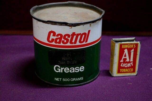 Castrol PH White Zinc Oxide 500gm Grease Tin. | XXXX Antique Complex