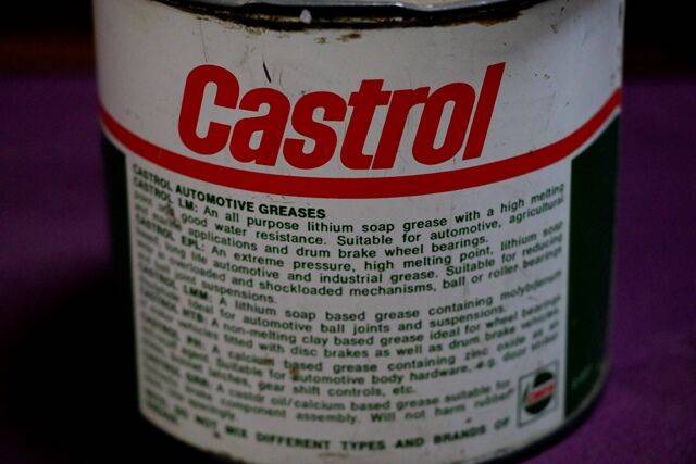 Castrol PH White Zinc Oxide 500gm Grease Tin. | XXXX Antique Complex