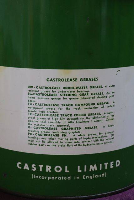 Castrol Z Castrolease WB 5 lb Grease Tin | XXXX Antique Complex