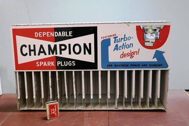 Champion Spark Plug Wall Rack. | XXXX Antique Complex