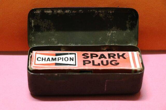 Champion Spark Plugs Tin | XXXX Antique Complex