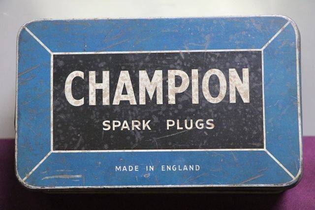 Champion Spark Plugs Tin | XXXX Antique Complex