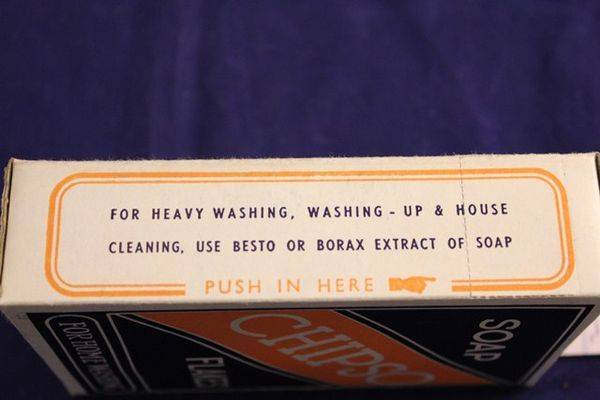 Chipso Soap Flakes Box | XXXX Antique Complex