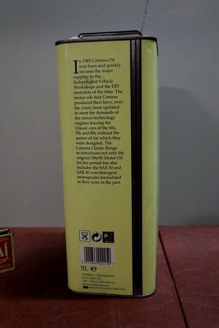 Comma Classic 20w50 Motor Oil 5lt Tin. | XXXX Antique Complex