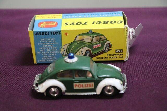 Corgi 492 Volkswagen European Police Car Original | XXXX Antique Complex