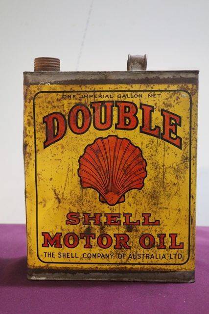 Early Australian Shell Double One Gallon Motor Oil Tin | XXXX Antique ...