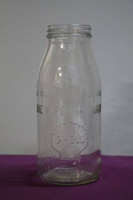 Early Australian Shell Embossed Quart Oil Bottle | XXXX Antique Complex