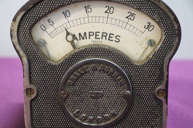 Early Drake & Gorham LTD Amperes Meter Gauge | XXXX Antique Complex