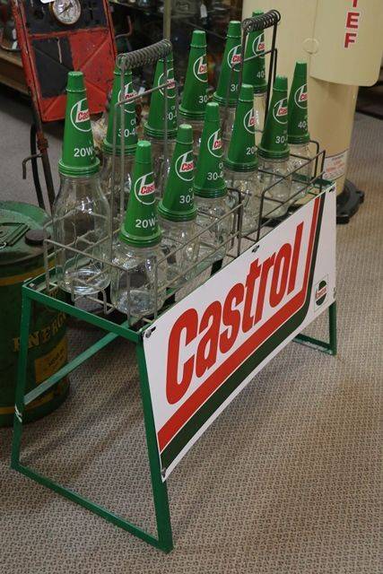 Superb & Genuine Castrol "L" 12 Bottle Oil Rack | XXXX Antique Complex