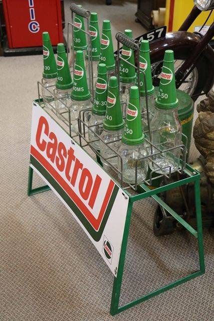 Superb & Genuine Castrol "L" 12 Bottle Oil Rack | XXXX Antique Complex