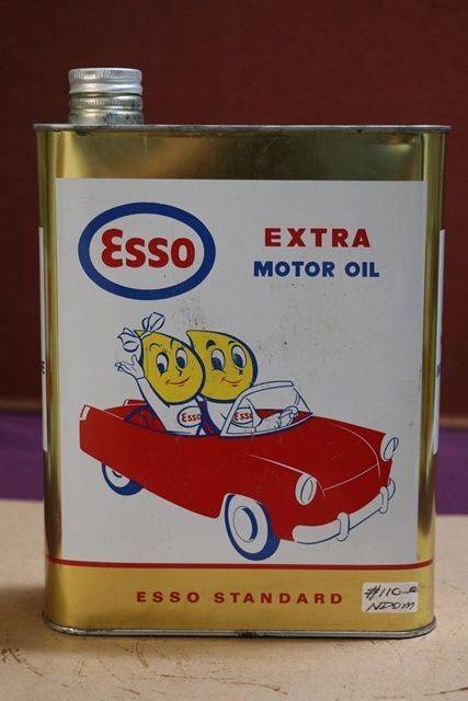 Esso Pictorial Oil Drip 2 Litres Extra Motor Oil Tin | XXXX Antique Complex