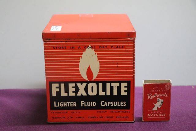 Flexolite Lighter Fluid Capsules Tin | XXXX Antique Complex