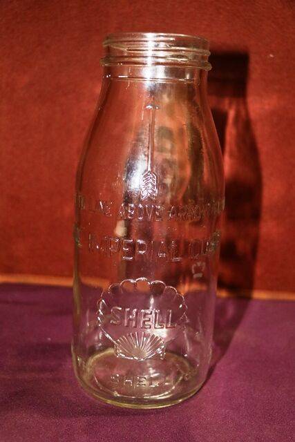 Genuine Shell Imperial Quart Oil Bottle. | XXXX Antique Complex