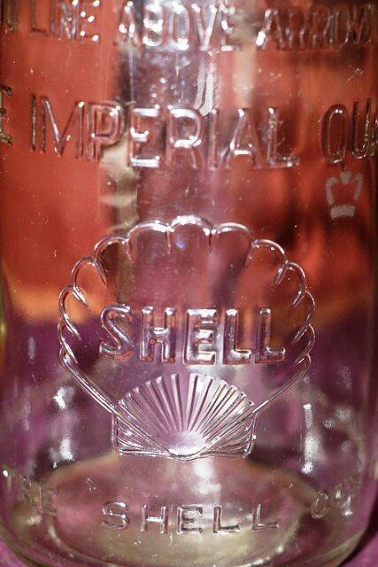 Genuine Shell Imperial Quart Oil Bottle. | XXXX Antique Complex