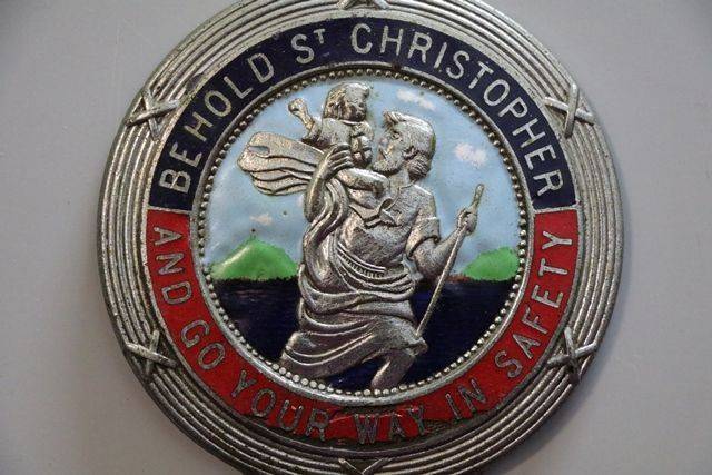 Genuine St Christopher Car Badge | XXXX Antique Complex