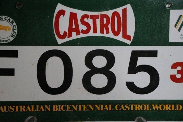 Pair Of Castrol Bicentennial World Rally Number Plates C1988 | XXXX ...
