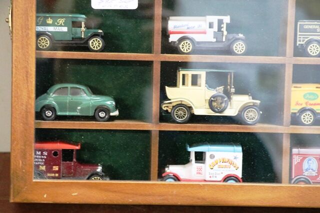Shadowed Boxed Selection of 15 Model Cars. | XXXX Antique Complex