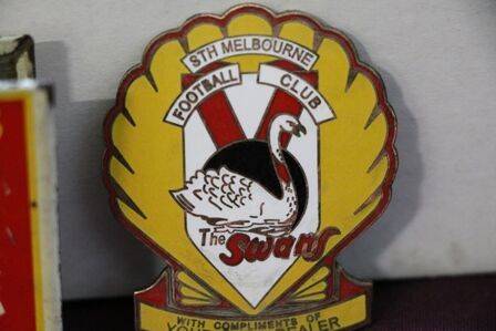 Shell Badge " South Melbourne AFL" By Bertram Melbourne | XXXX Antique ...