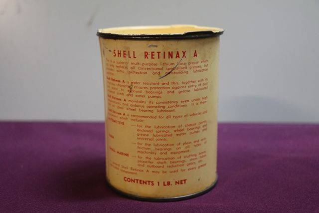 Shell Retinax A 1 LB Multi-Purpose Grease Tin | XXXX Antique Complex