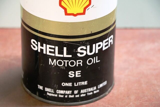 Shell Super Motor Oil "SE" one litre Can. | XXXX Antique Complex