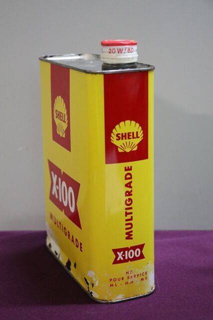 Shell X-100 2 Litres Motor Oil Tin | XXXX Antique Complex