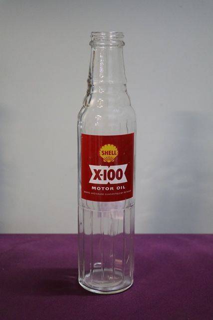 Shell X-100 Motor Oil Bottle | XXXX Antique Complex