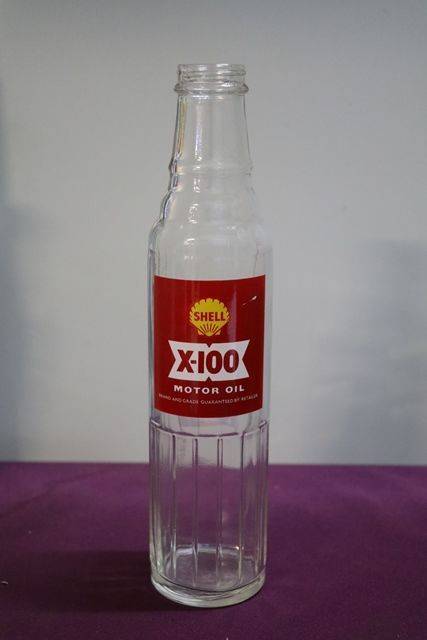 Shell X-100 Motor Oil Bottle | XXXX Antique Complex