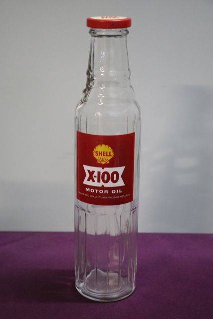 Shell X-100 Motor Oil Bottle | XXXX Antique Complex