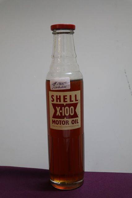 Shell X-100 Motor Oil Bottle | XXXX Antique Complex