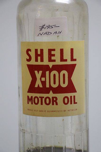 Shell X-100 Motor Oil Bottle | XXXX Antique Complex