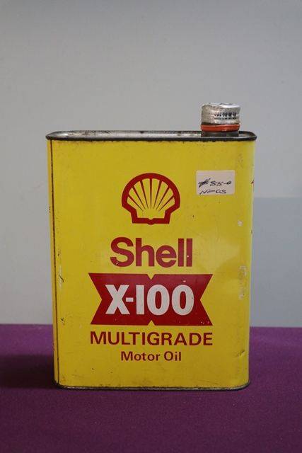 Shell X-100 Multigrade 2 Litres Motor Oil Tin | XXXX Antique Complex