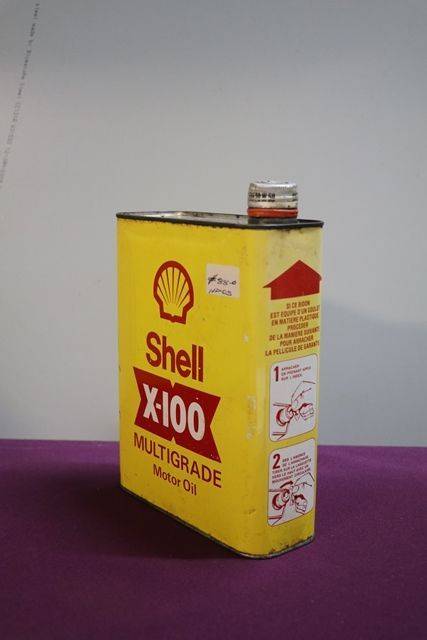 Shell X-100 Multigrade 2 Litres Motor Oil Tin | XXXX Antique Complex