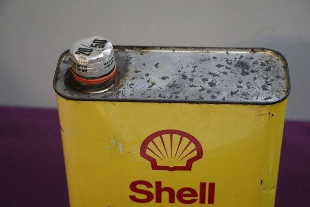 Shell X-100 Multigrade 2 Litres Motor Oil Tin | XXXX Antique Complex