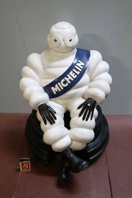 Stunning Vintage Large Seated Bibendum Figure. # | XXXX Antique Complex