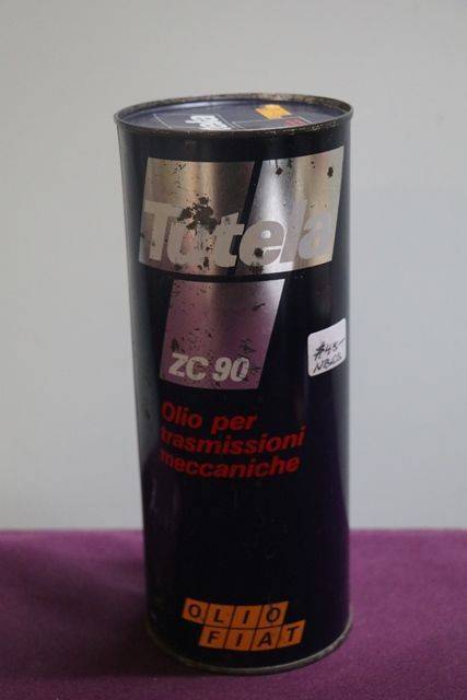 Tutela Olio Fiat ZC 90 1 Litre Italian Oil Tin | XXXX Antique Complex