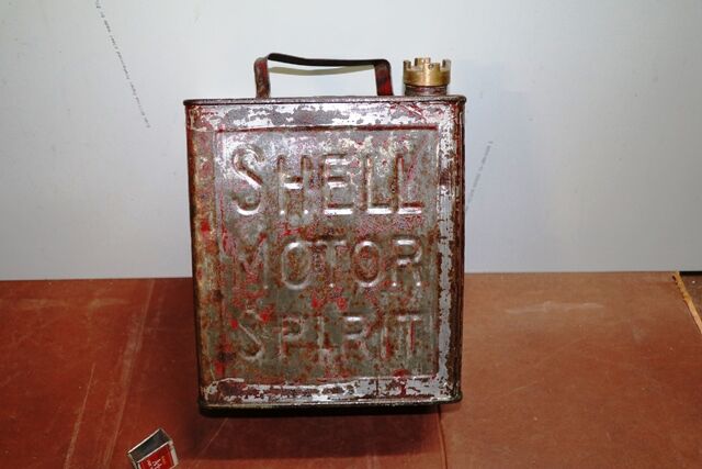Vintage 2 Gallon Running Board Can for Shell Motor Spirit. | XXXX ...