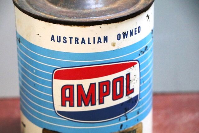 Vintage Ampol Shock Absorber Oil 1 Quart Can. | XXXX Antique Complex