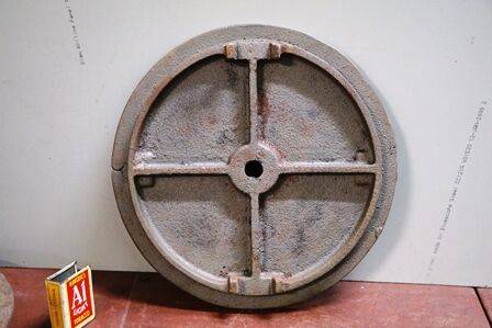 Vintage Cast Iron Sandblasted SHELL Tank Cover. # | XXXX Antique Complex